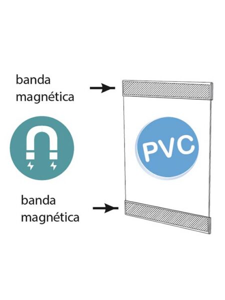 Filmina con Imán transparente en PVC (10, 20 y 30 unidades)