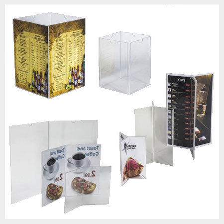 Porta menu para bares, cafeterías, restaurantes, heladerías, etc.