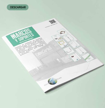 Soporte Telescópico para marcos ABS porta gráficas (10 unidades)