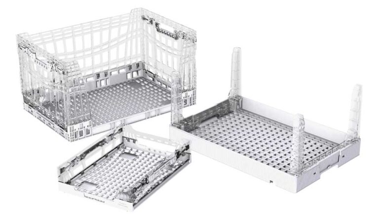 Caja de plástico plegable transparente – PLV, Cartelería, Portaprecios ...