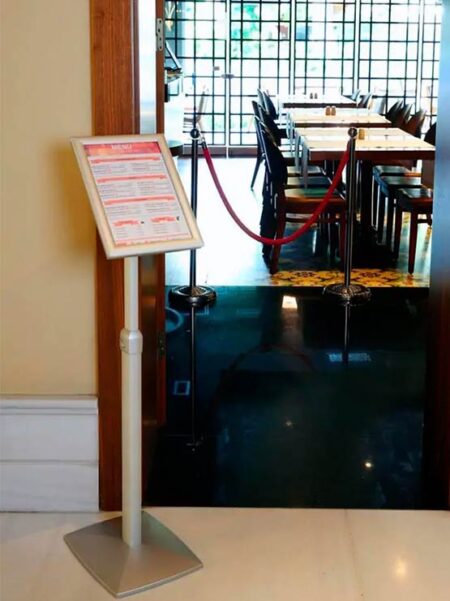 Porta Menús ajustable – PLV, Cartelería, Portaprecios, y equipamiento ...