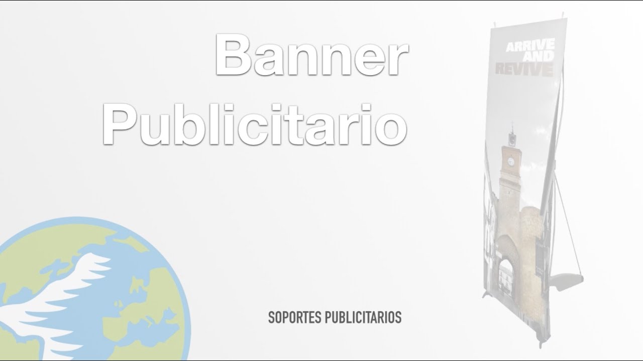 Banner publicitario. X-Banner, display ligero para gráficas publicitarias